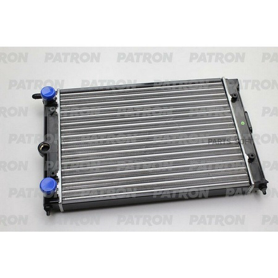 Радиатор системы охлаждения VW GOLF II, JETTA I, PASSAT, POLO, 1.0-1.8, 83-92 от официального дистрибьютора, PATRON, артикул PRS3358