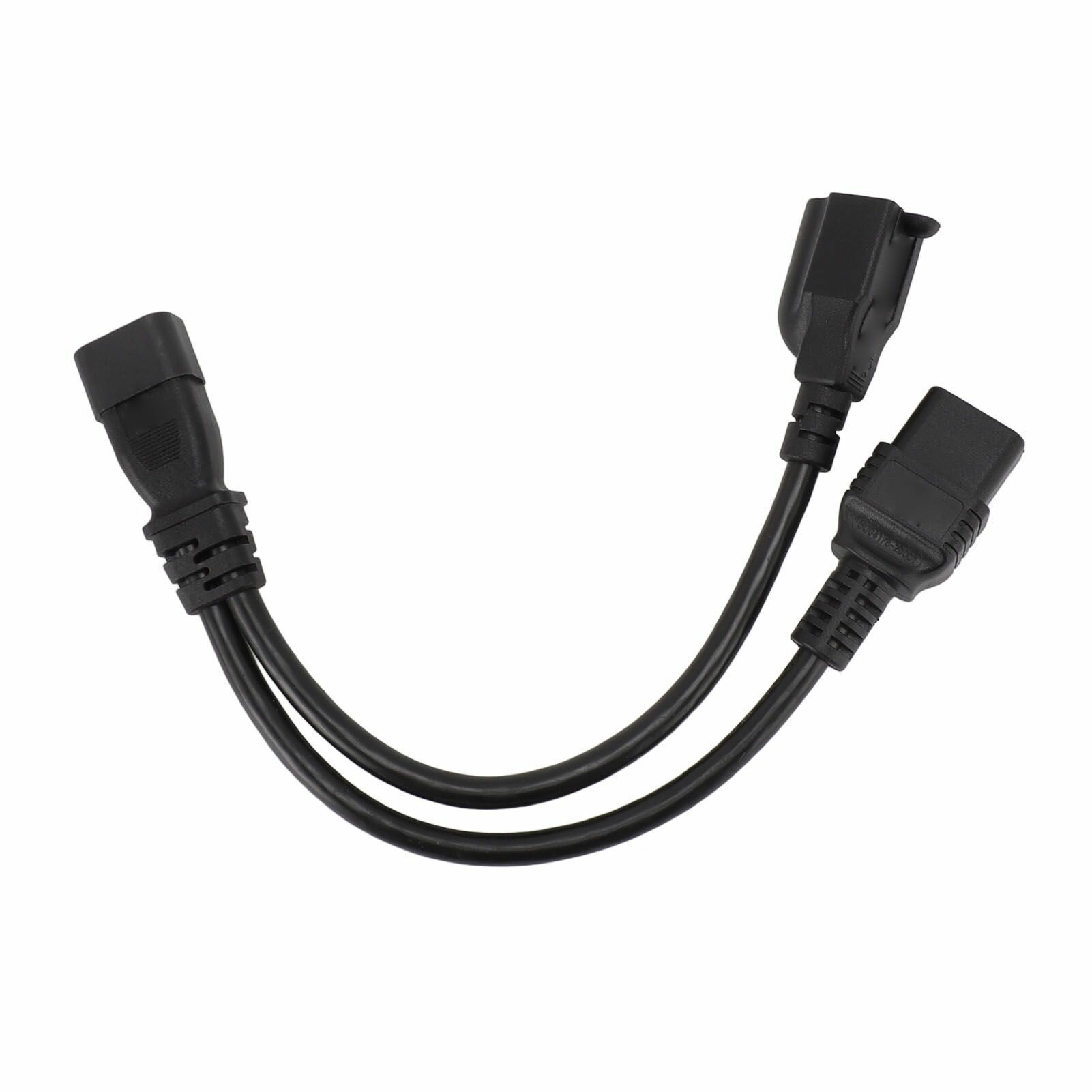 Кабель IEC320 C14 - C19 5-15R папа - мама Plug and Play Y-разветвитель шнур питания для настольной лампы сканера ПК-хоста 12,6 дюйма