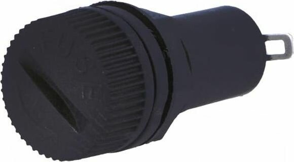 Держатель STELVIO KONTEK PTF/30 трубчатые предохранители, 5x20мм, 10А, на панель, 5мОм, 1 шт