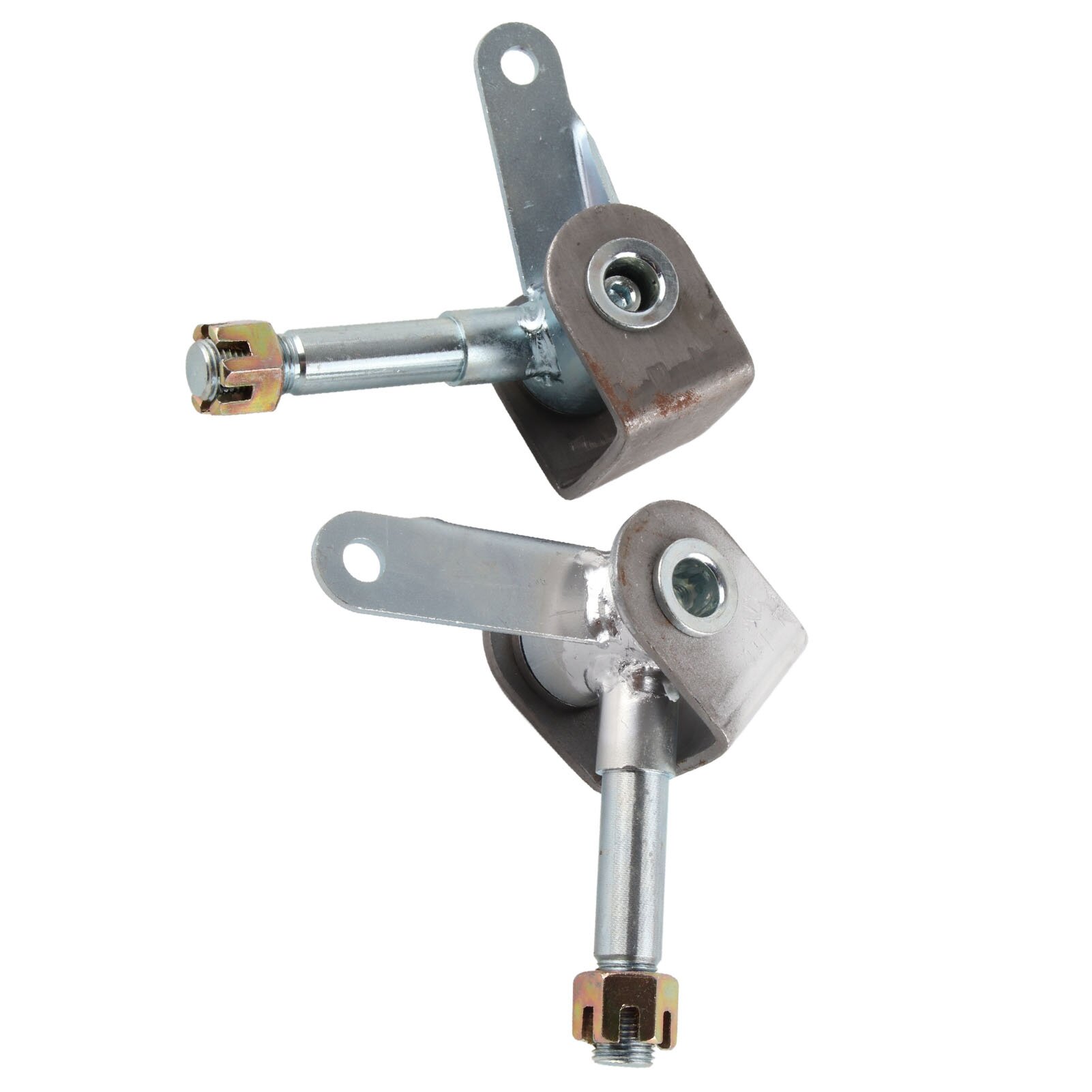 Пара передних поворотных кулаков M16 для картинга 110cc 125cc 150cc 200cc 250cc, стальной спиндельный кронштейн