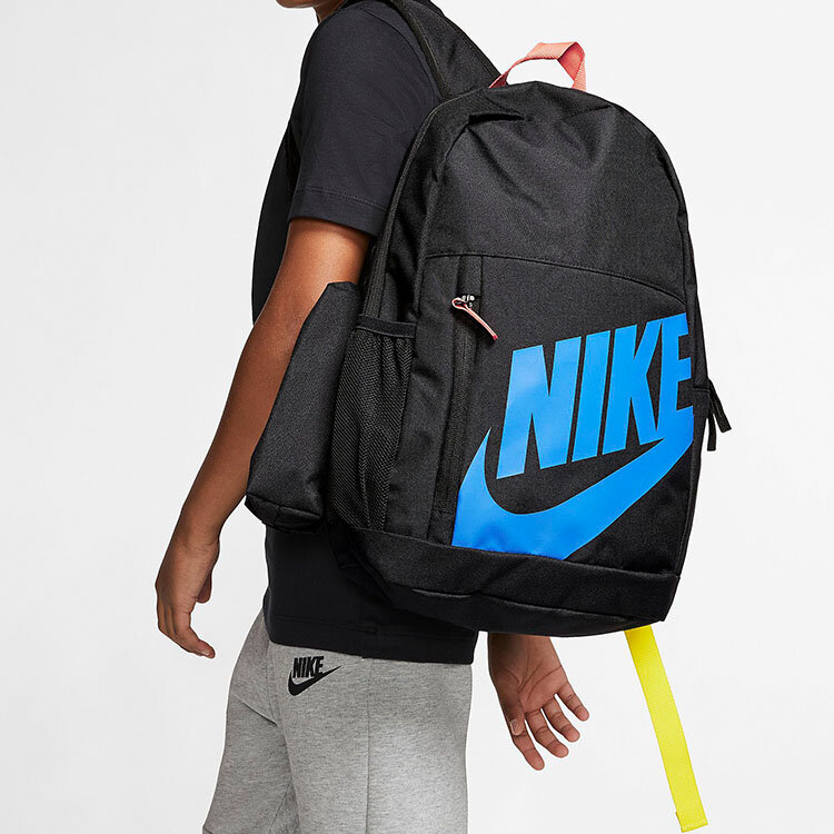 Сумка NIKE, фактура матовая, синий/черный — фото 1