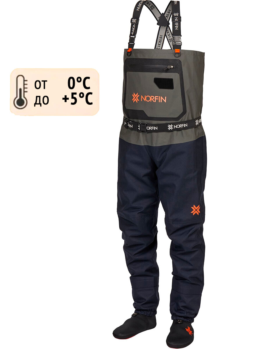 Полукомбинезон забродный Norfin DEFENDER 05 р. XXL/мужской/летний