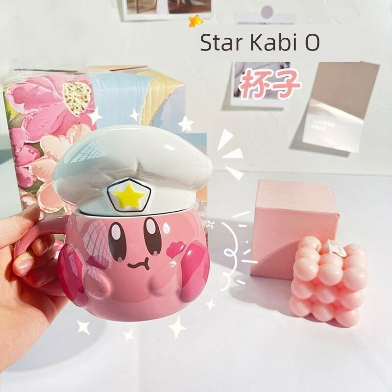 Официальный керамический стакан Star Fox Kirby, 11 унций, аниме-тематический подарок для фанатов, идеальный подарок на