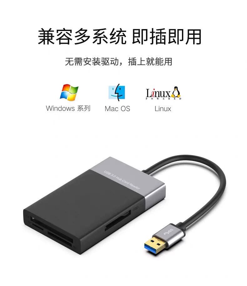 Устройство для чтения карт XQD подходит для карт памяти Sony серии M/G, USB3.0, карт SD Nikon, карт памяти CF для
