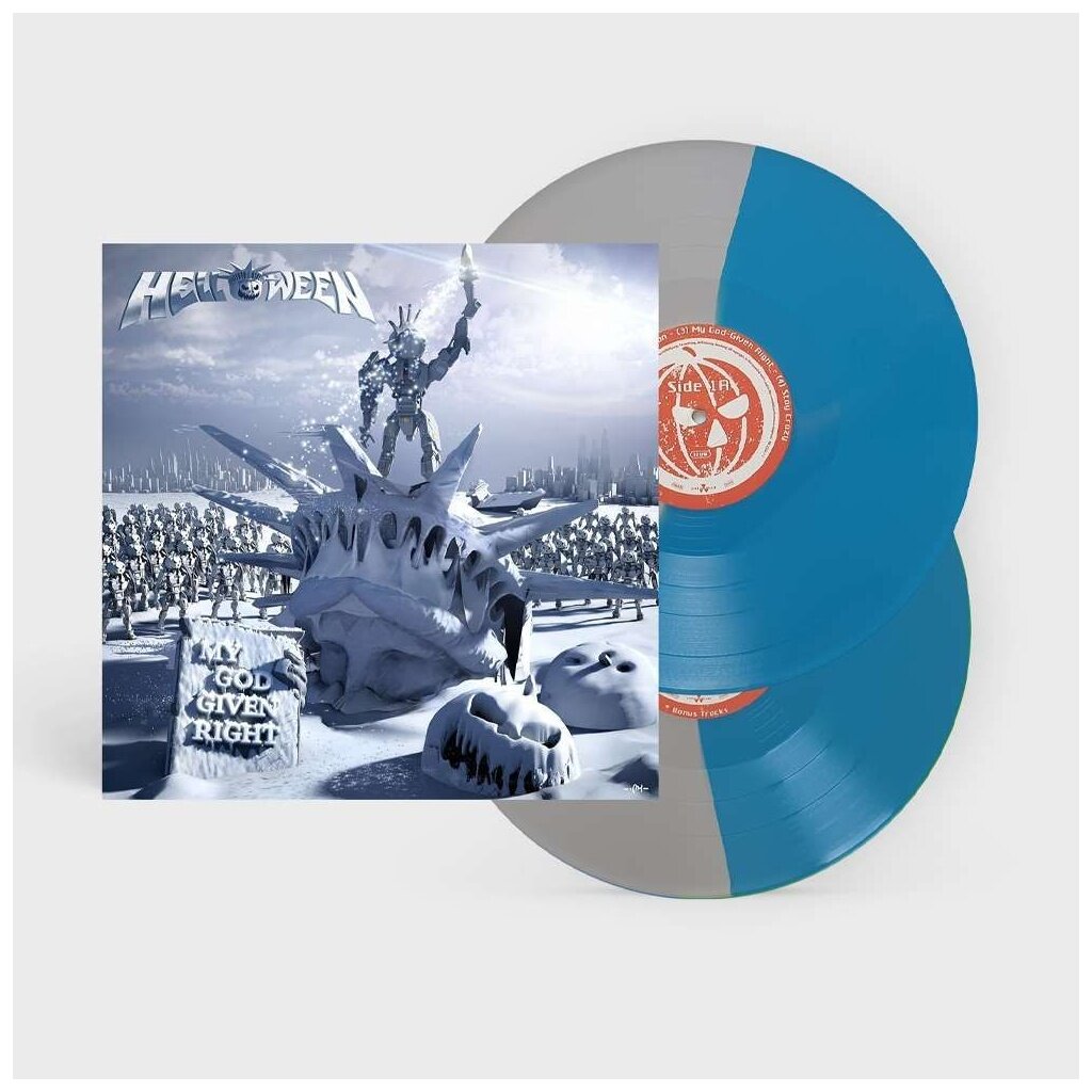 Виниловая пластинка Helloween - My God-Given Right (Limited Special Edition) (Blue/Grey Bi-Colored Vinyl) (2 LP)