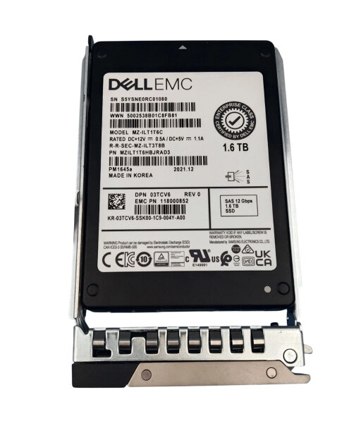 Жесткий диск Dell 3TCV6 1.6TB SAS 2,5" SSD