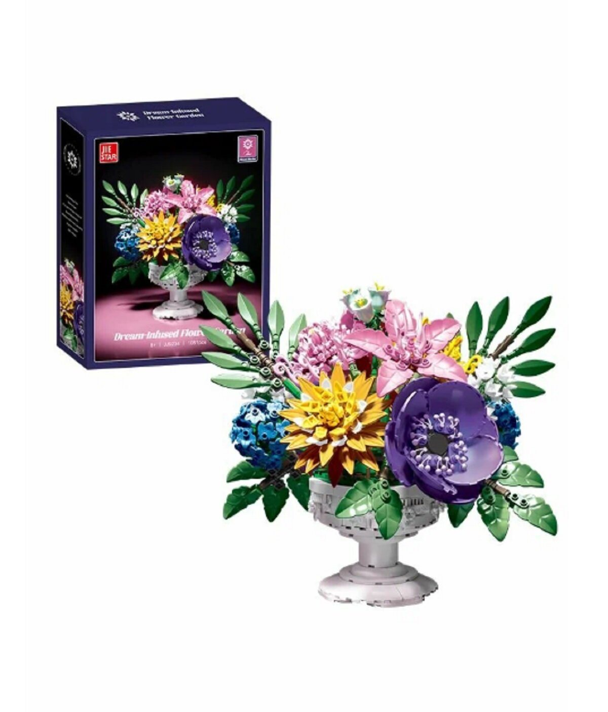 Конструктор JIE STAR "Цветочная клумба", 31 деталь, 1081 деталей