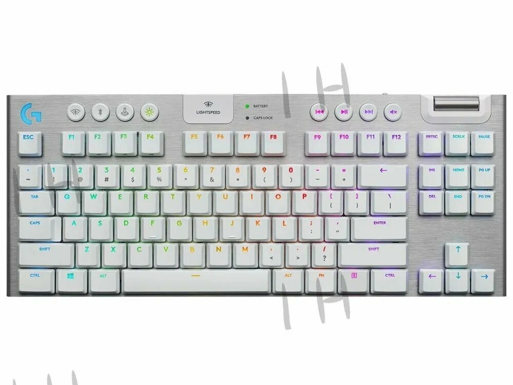 Игровая клавиатура беспроводная G913 TKL(G915 TKL)LIGHTSPEED LIGHTSYNC RGB Switch GL Tactile, (GL Tactile), белый