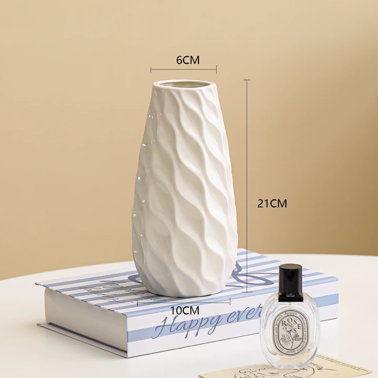 Элитная минималистичная керамическая ваза для тумбы под ТВ, декор для рабочего стола, аксессуары для дома, для