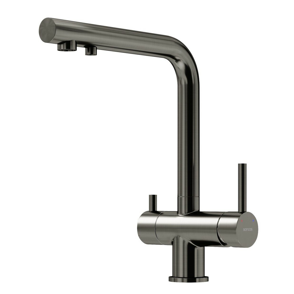 Смеситель для кухни Sancos Foster SC4014GG вороненая сталь