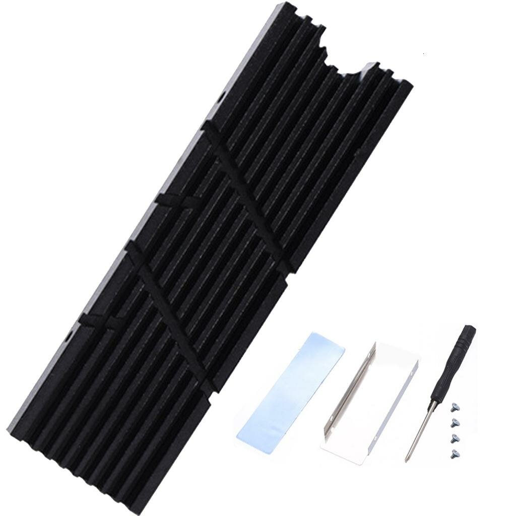 Алюминиевые охладители SSD для M.2 2280, Черный