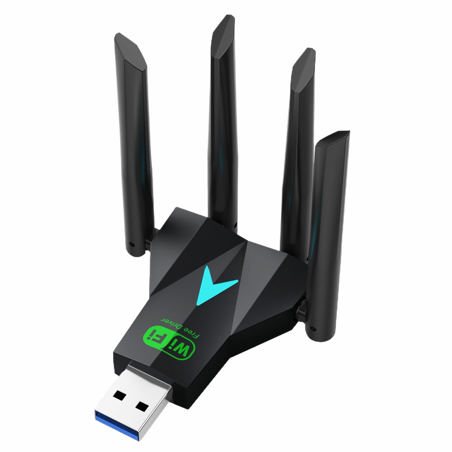 Беспроводной адаптер, USB 3, 1300Mbps, двухдиапазонный, черный