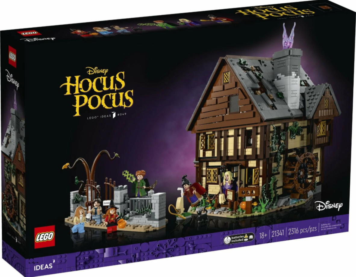 Конструктор LEGO Ideas 21341 Фокус-Покус: Коттедж сестер Сандерсон, 2316 деталей, 9 минифигурок, аксессуары