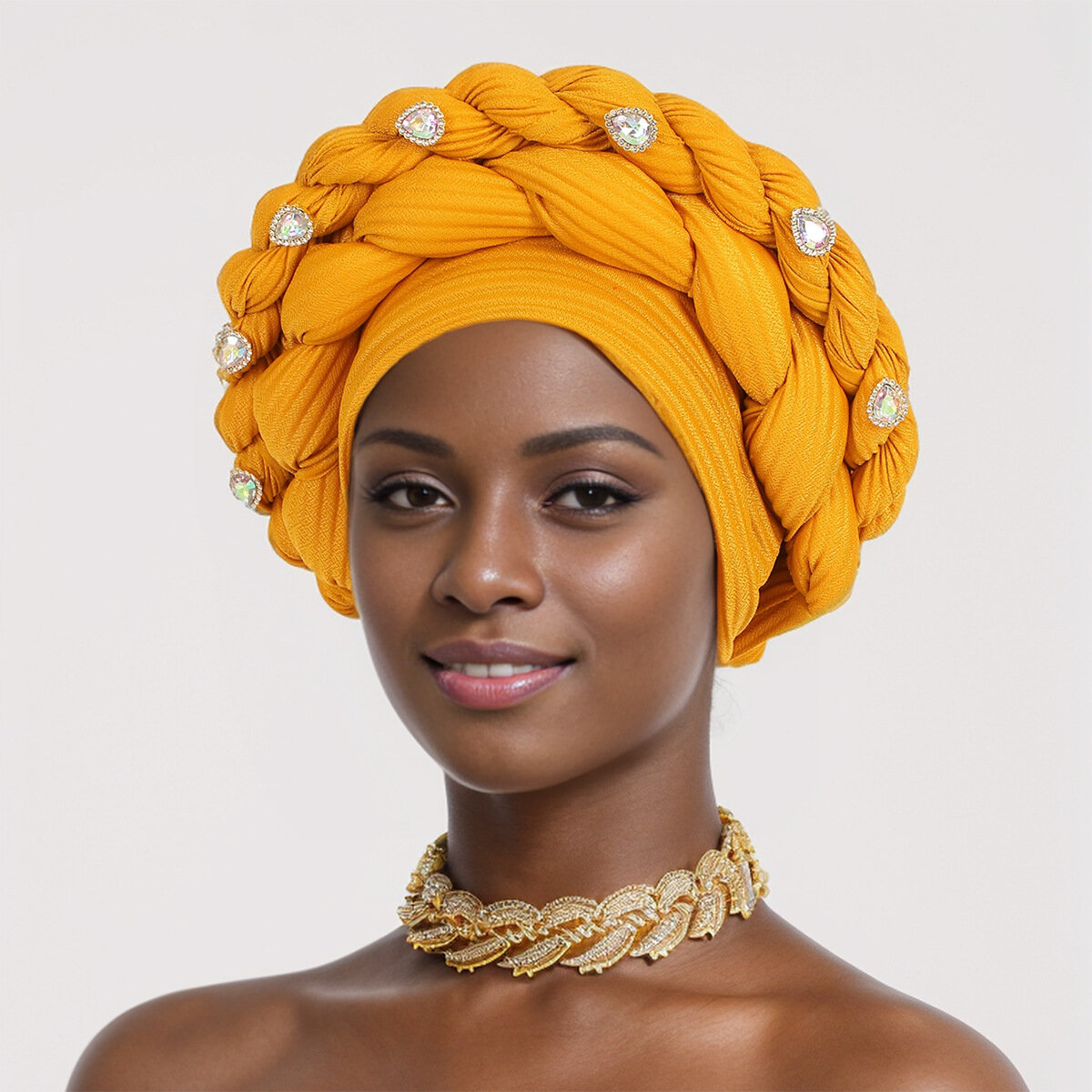 DIY Кепка Новая Тюрбан Атлас Лента Африка