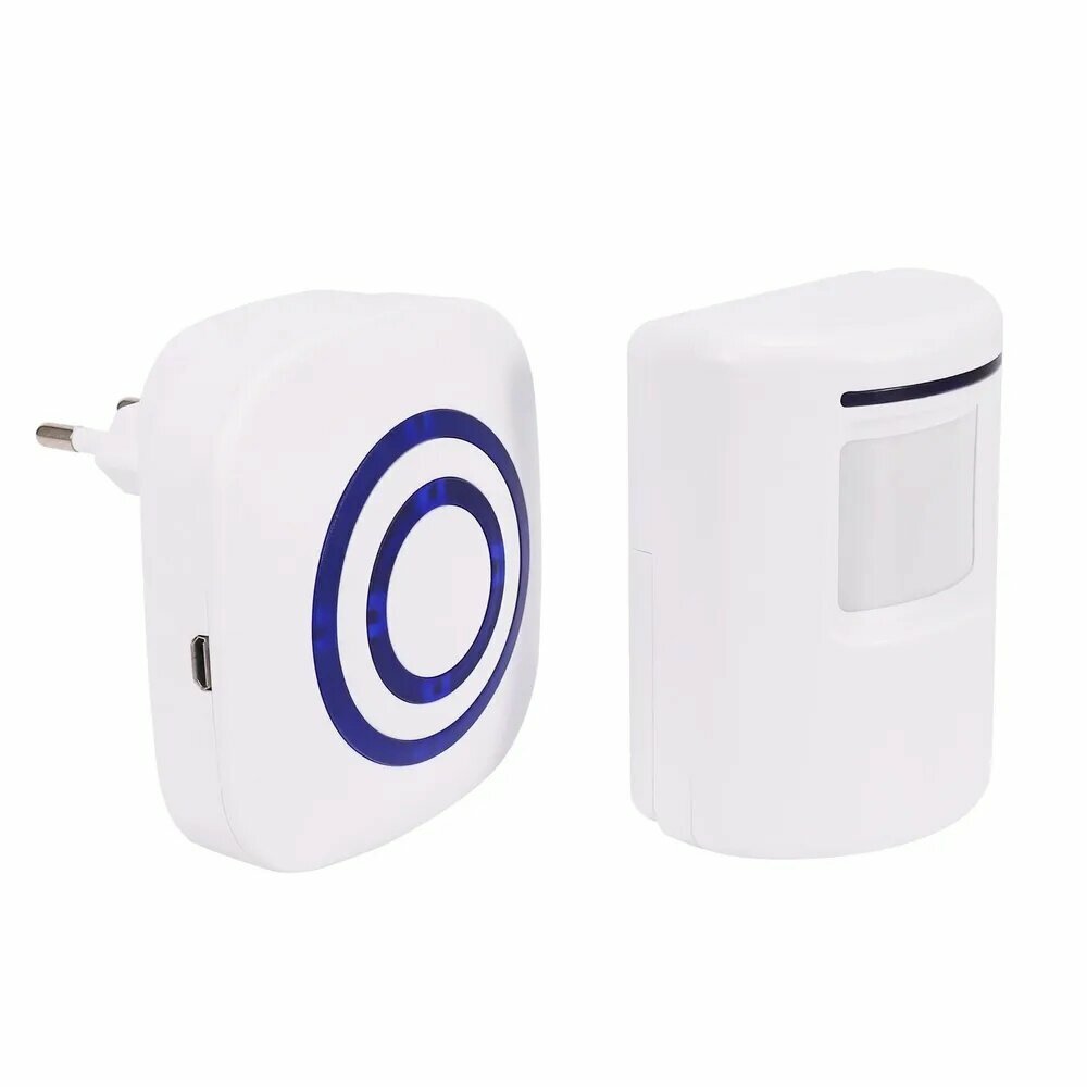 Беспроводной датчик движения для бизнес-двери, умный дверной звонок для посетителей, вилка ЕС