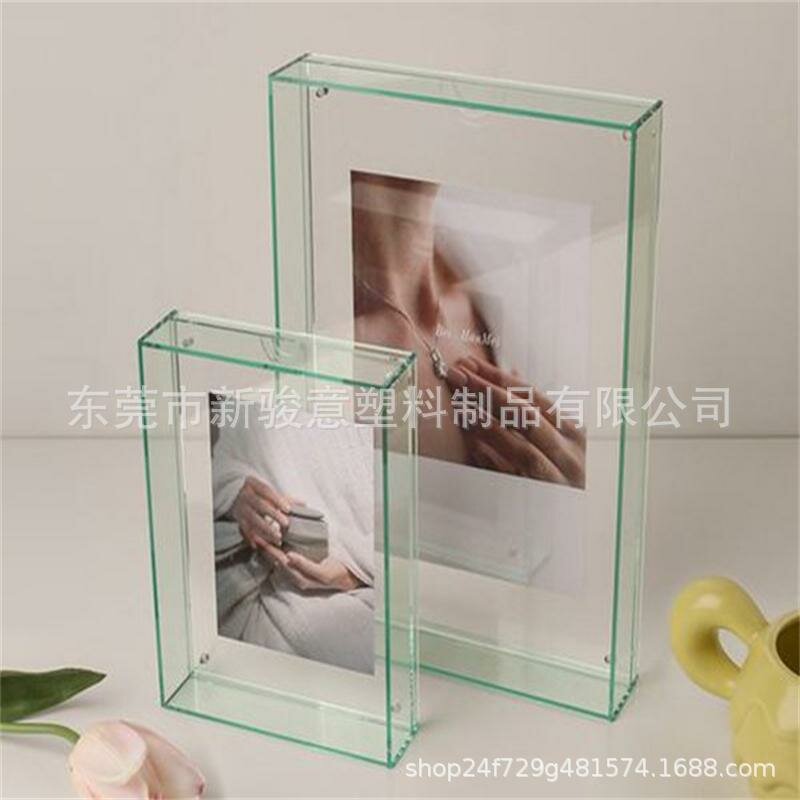 Легкая роскошь, высокопрозрачная акриловая витрина, органическая стеклянная фоторамка, акриловая обработка, изготовленная на заказ производителем