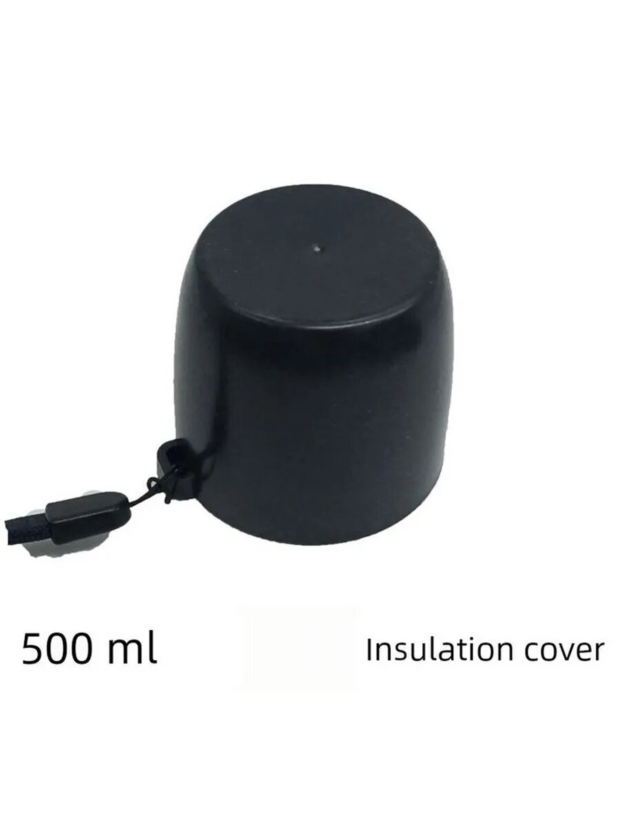 Крышка термоса темно-синяя, плоская, 0.25 л