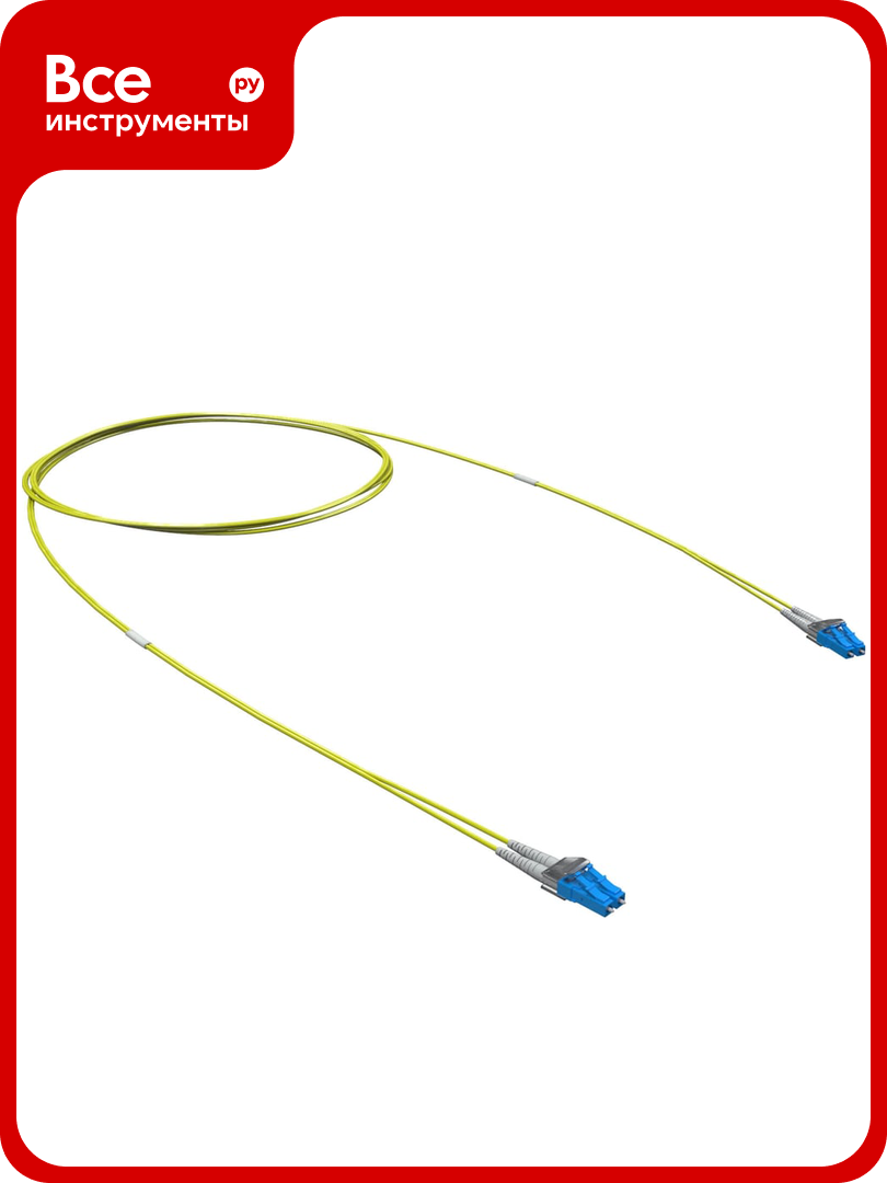 Оптический коммутационный шнур DKC Duplex LC UPC/LC UPC, 9/125 OS2, 10 м, 1 шт. RNPC9DLULU10