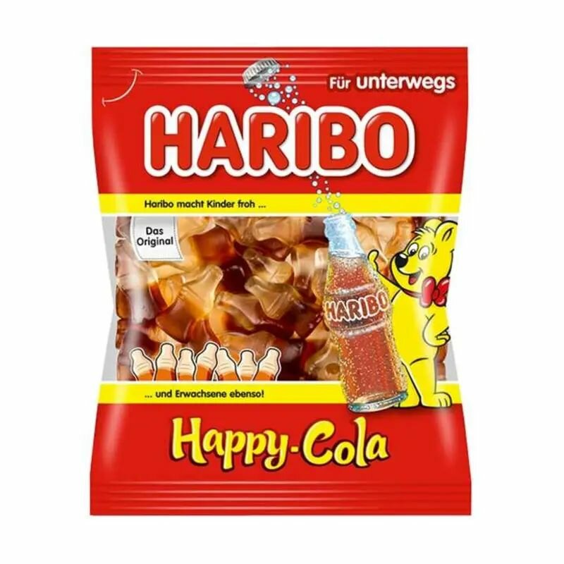 Мармелад, Haribo Happy,100 г, со вкусом колы