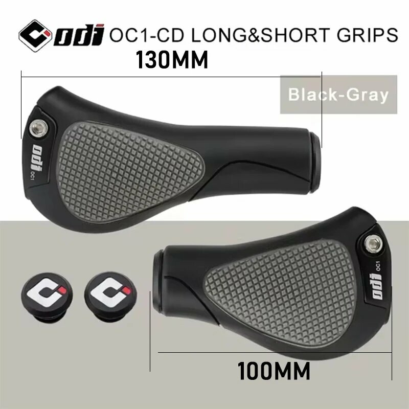 ODI OC1-CD MTB Ручки для руля, 130/100 мм, Black-Gray