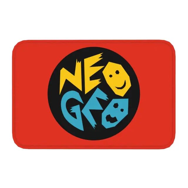 Придверный коврик Neo Geo Sign, нескользящий придверный коврик Neo Geo Arcade для кухни и ванной комнаты, коврик для входа в сад.