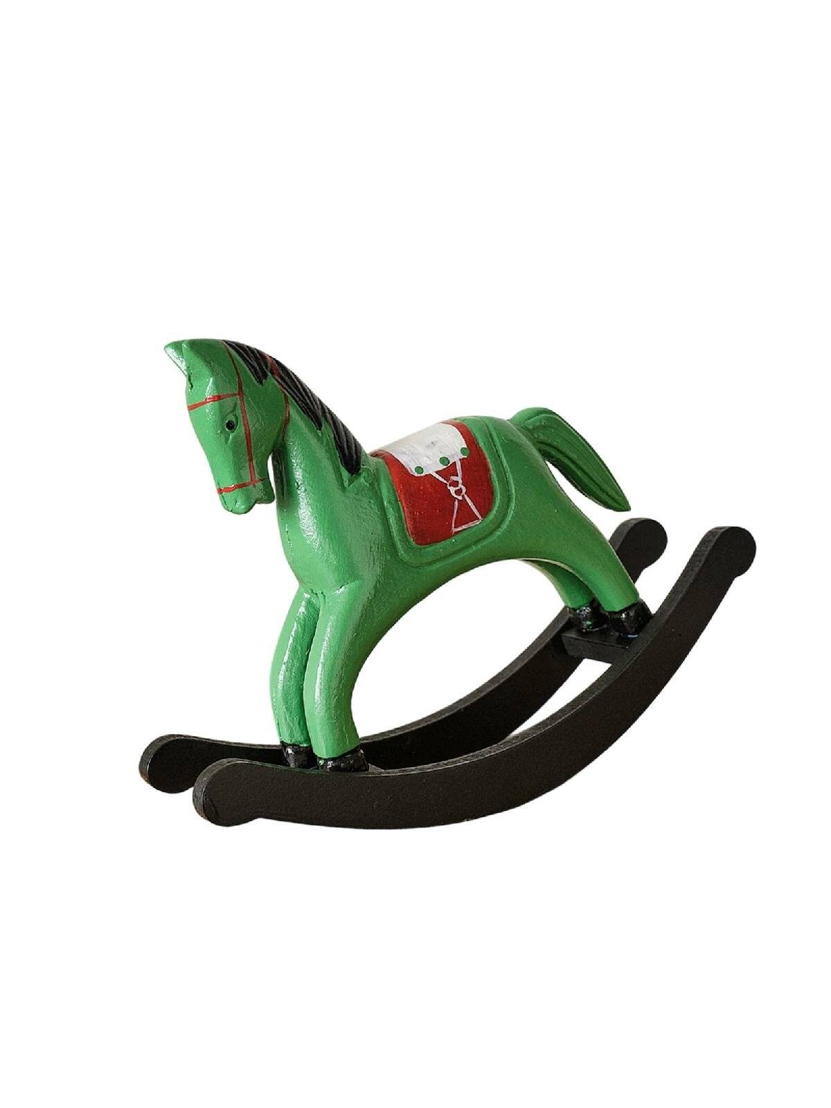 Деревянные Статуэтки лошади-качалки Декоративные Статуэтки животных Орнамент Подарок