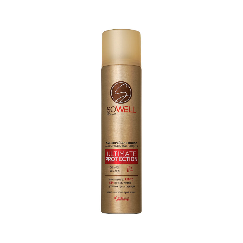Лак-спрей для волос SOWELL `PROHAIR` ULTIMATE PROTECTION Максимальная защита (сильная фиксация 4) 300 мл