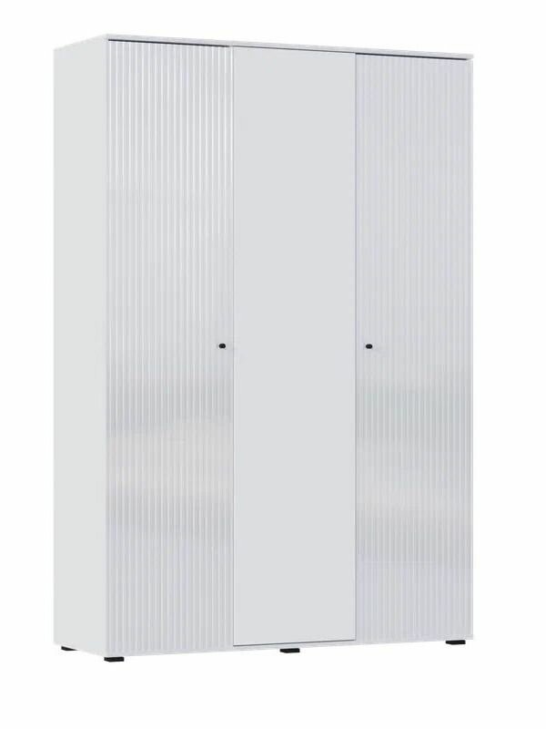 Оливия Шкаф 3-х ств. Белый глянец, Белый