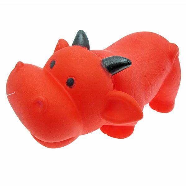 Игрушка для собак Jack&King Корова с пищалкой, для собак, размер 18.5х12х12 см, винил