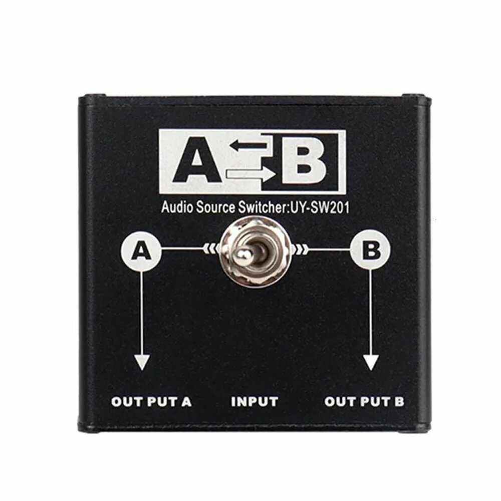 Металлический 3.5 мм звуковой разветвитель и переключатель для студийного оборудования