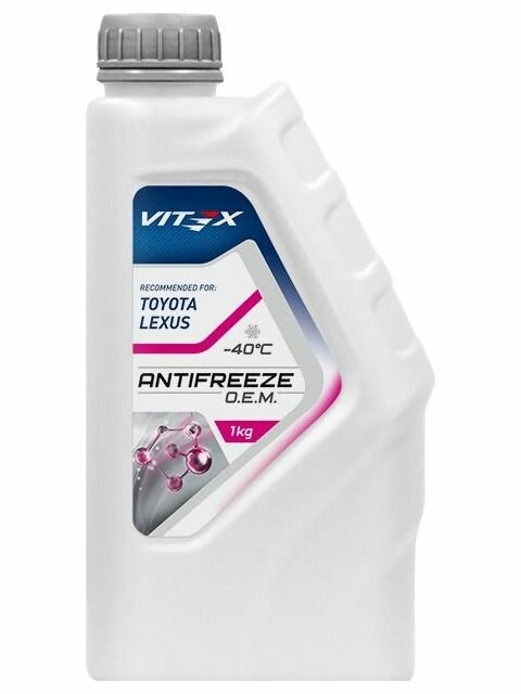 Жидкость охл. низкозамерзающая Antifreezee Vitex O.E.M. for Toyota Lexus (1кг)