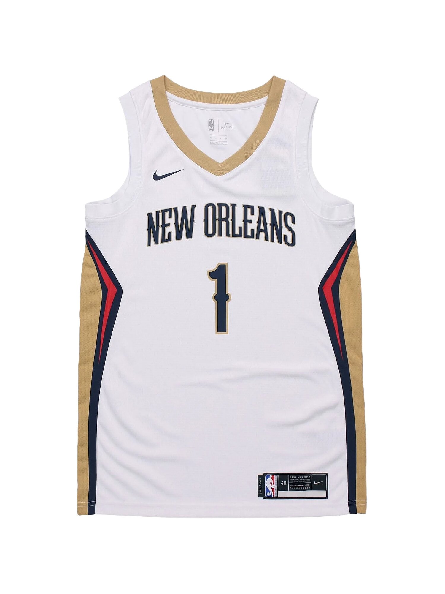 Топ NIKE New Orleans Pelicans Association Edition Dri-FIT NBA Swingman jersey