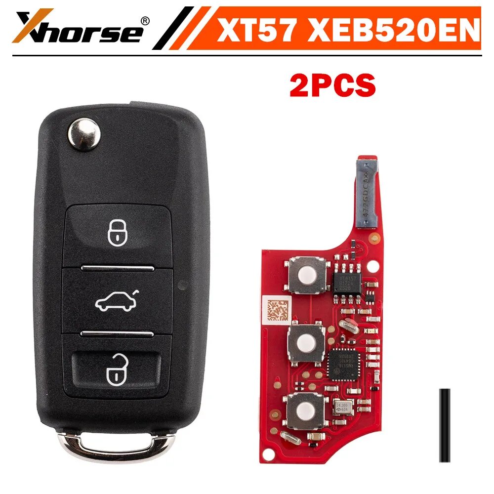 Комплект Из 2-х Пультов-ключей XHORSE XEB520EN Super Chip Для Ключей Типа B5