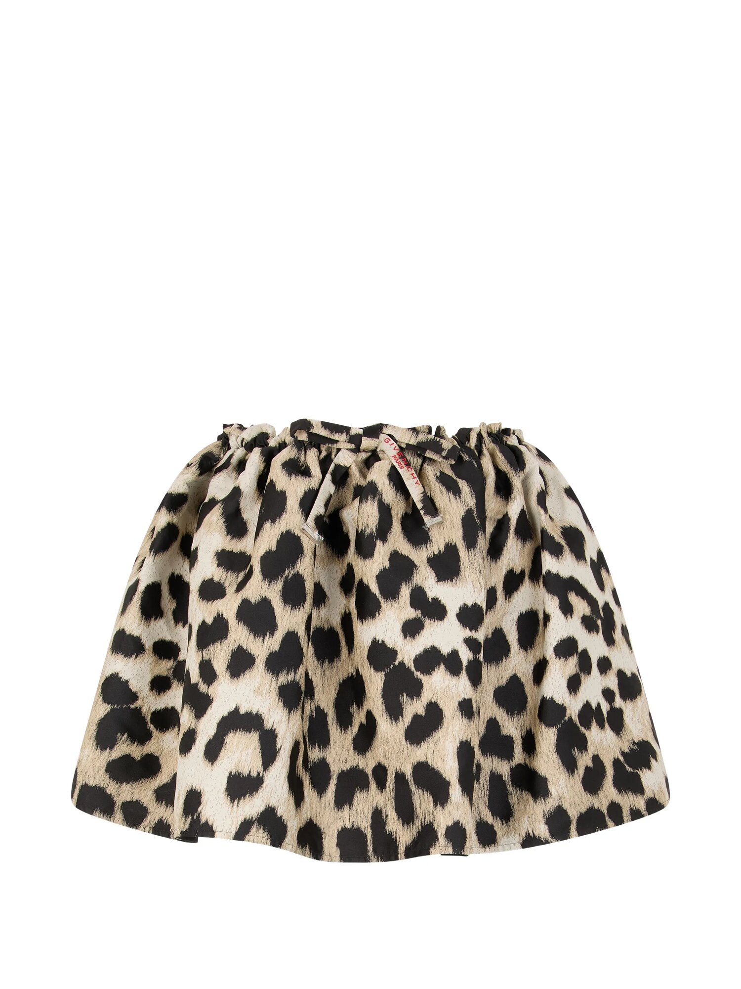 Юбка Mini pleated skirt in leopard jacquard