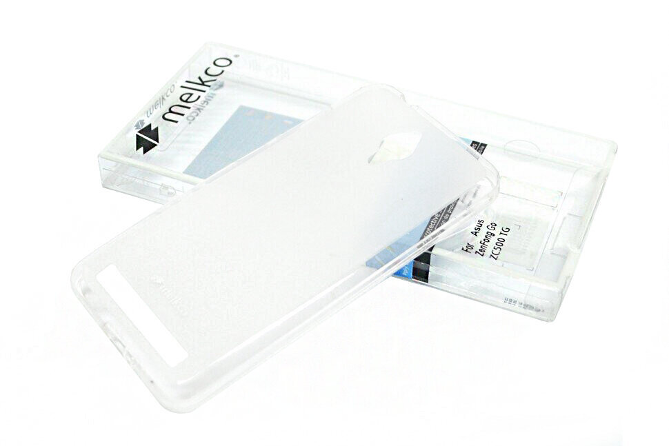 Накладка Melkco Poly Jacket силиконовая для Asus Zenfone Go ZC500TG Transparent Mat (прозрачная) + пленка