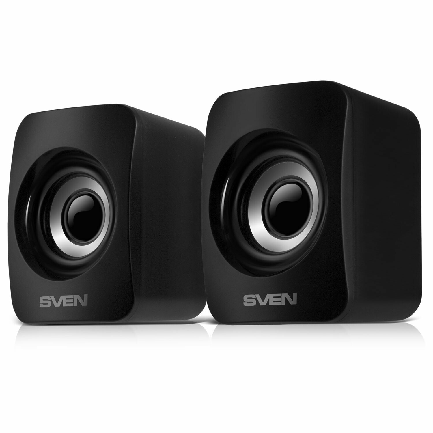 Компьютерная акустика 2.0 Sven 130 SV-020224 2*3 Вт(RMS), 100 Гц-20 КГц, USB, чёрная