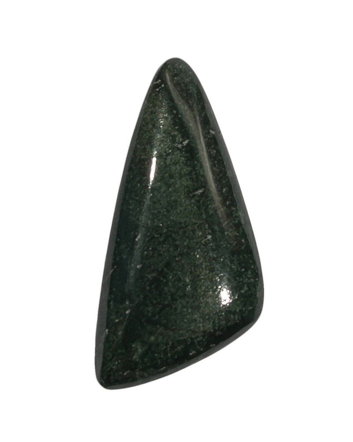 Кабошон гелиотроп 36х17х5 мм.