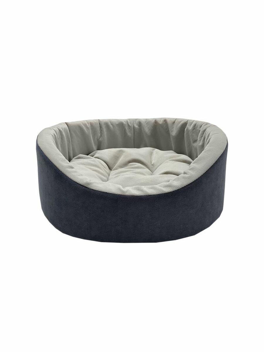 HOMEPET Диванчик-лежак для домашних животных Catania №3, серо-белый, 57 см х 45 см х 17 см