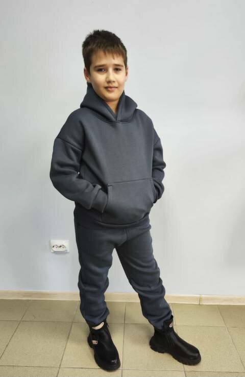 Комплект одежды Теплый, детский, спортивный костюм двойка (худи с капюшоном и штаны)
