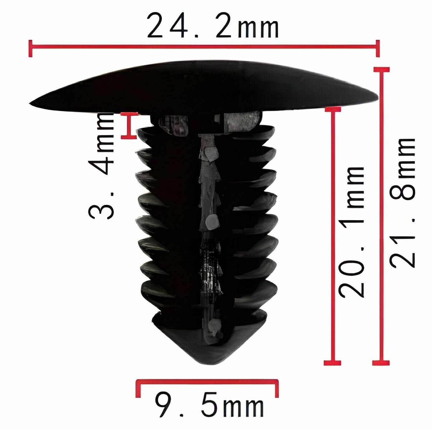 Клипсы фиксатор M24,1x9,7 Chrysler GM 6505667AA 2097005 22189414 20 штук