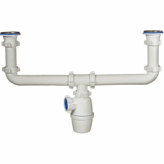 Сифон двойной бутылочный Orio , 1 1/2" x 40 мм