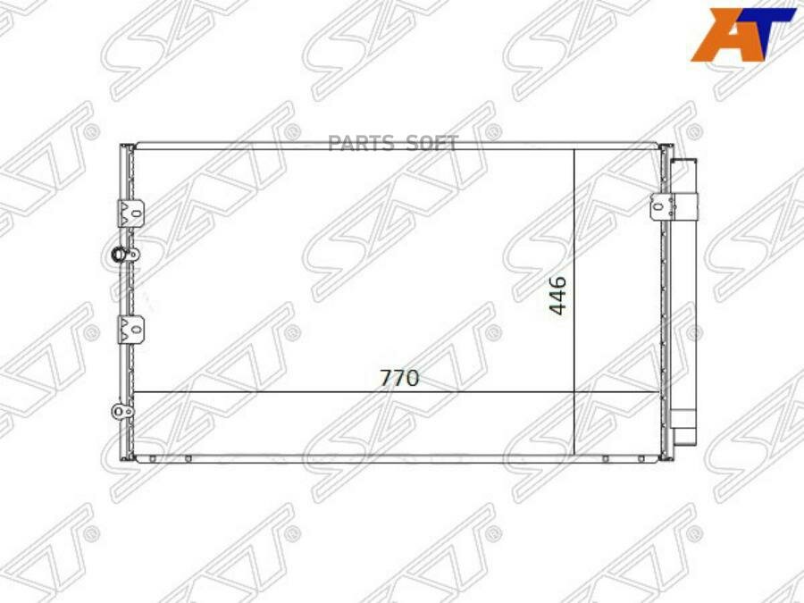 Радиатор кондиционера Toyota Estima 00-05 / Previa 00-07 SAT ST-TYA4-394-0 | цена за 1 шт