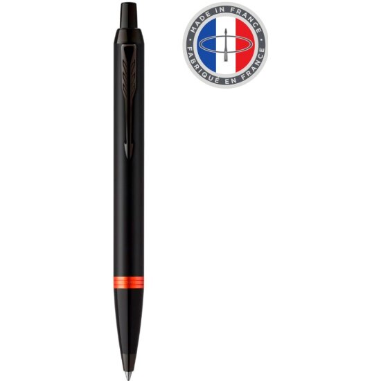 Ручка шариковая Parker IM Vibrant Rings K315 (CW2172946) Flame Orange PVD M чернила син. подар. кор.