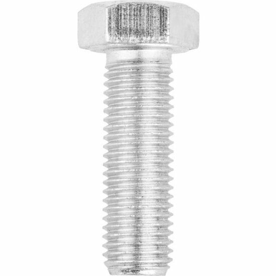 Болт ГОСТ 7798-70 Зубр M16 x 50 мм, 5 кг, кл. пр. 5.8, оцинкованный, 303080-16-050