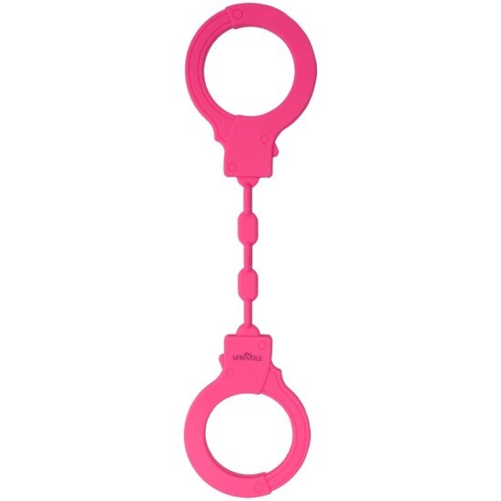 Наручники LE Frivole Розовые силиконовые