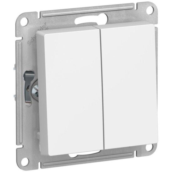 Переключатель Systeme Electric (schneider Electric) 2-кл. AtlasDesign сх.6/2 10АХ механизм лотос, ATN001365