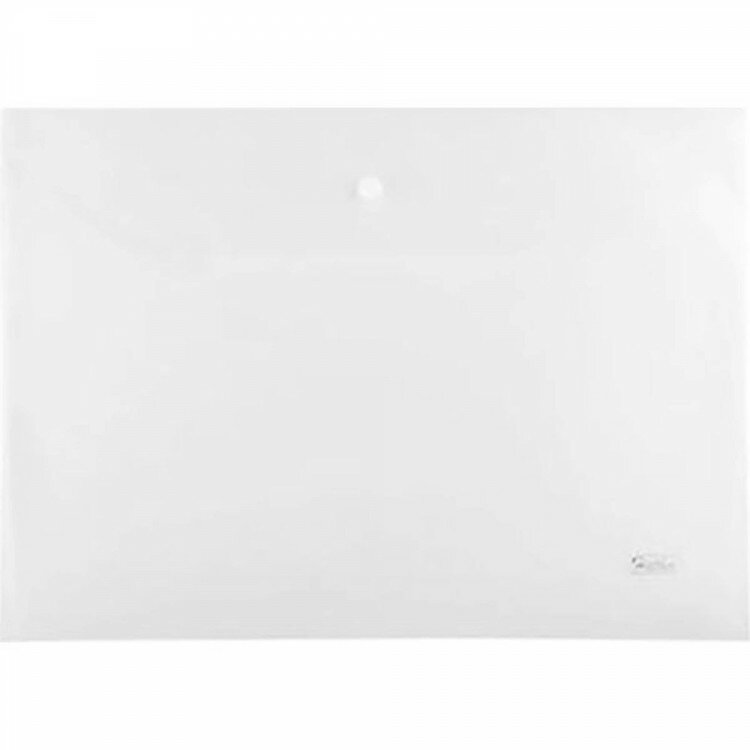 Папка-конверт на кнопке А4(235*325) 180мкм Hatber б/цв арт. AKk4_00000. Количество в наборе 20 шт.