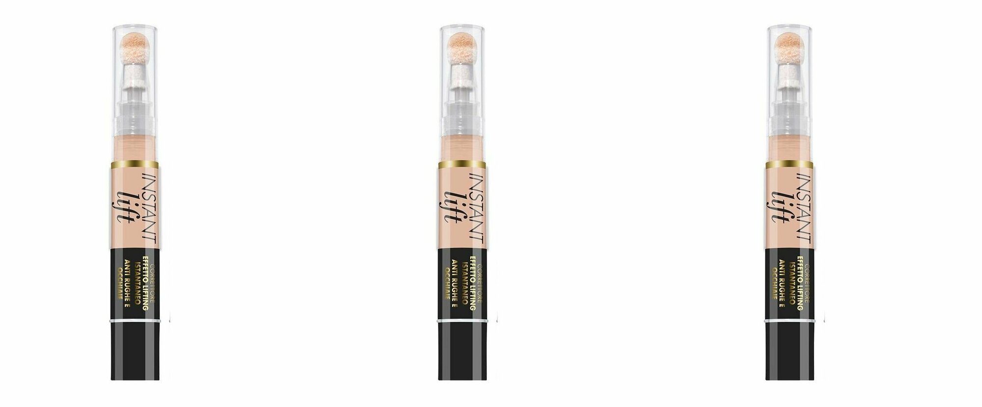 Deborah Milano Консилер Instant lift concealer, тон 01 белоснежный, 4.2 г, 3 шт