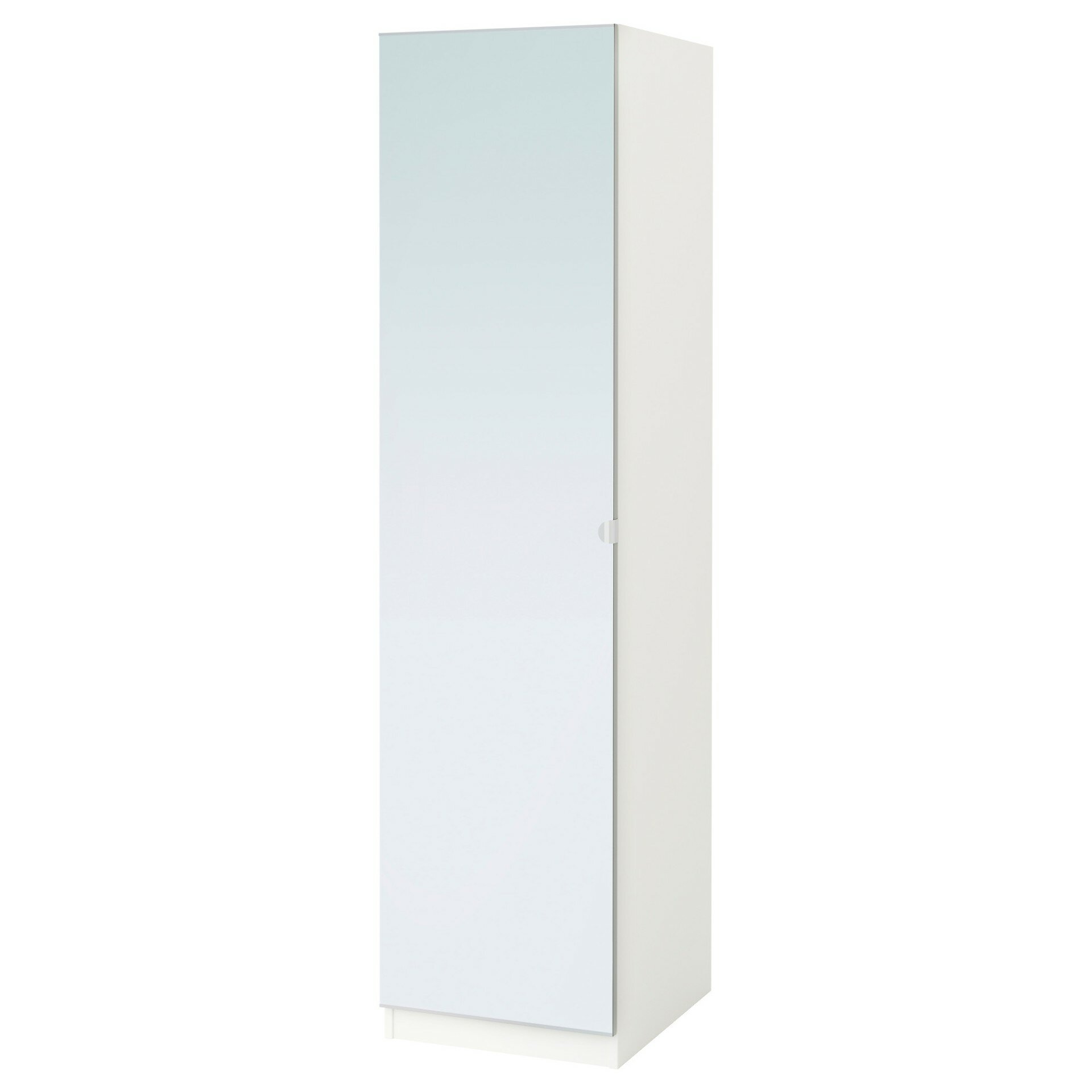 Пенал PAX с 1 дверью (с зеркалом) 50x60x201 cm NEW 50x60x201 см, белый Дом мебели для вас