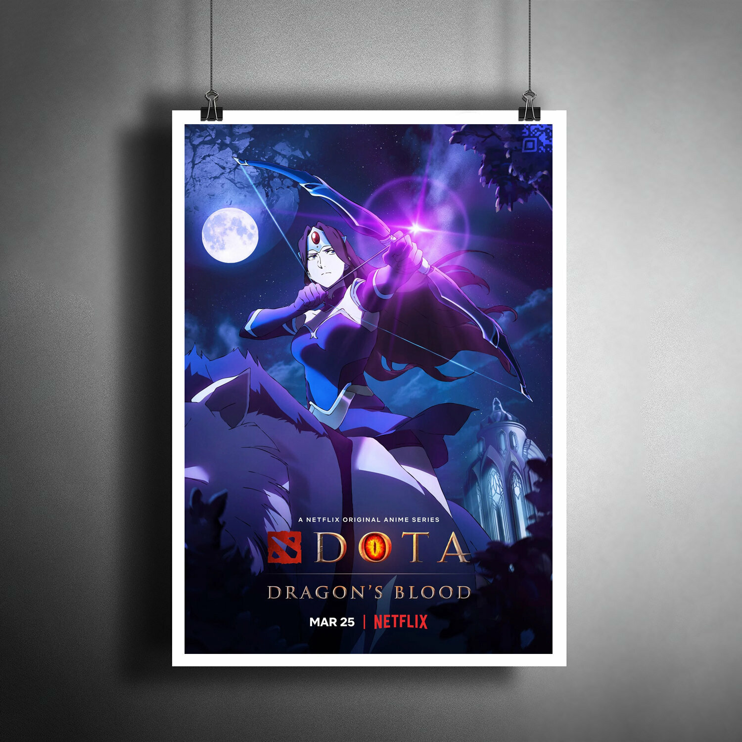 Постер плакат для интерьера "Мульсериал: DOTA: Dragon's Blood. Игра Дота: Кровь Дракона" / Декор дома, офиса, комнаты, квартиры A3 (297 x 420 мм)